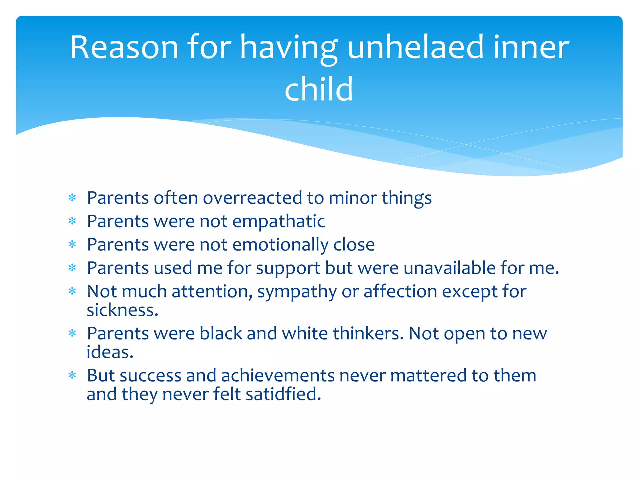 Inner child Healing | How to Heal inner Child | PPTX
