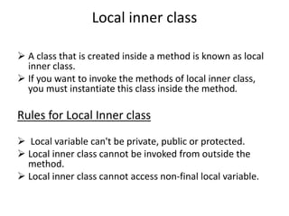 Inner class | PPTX