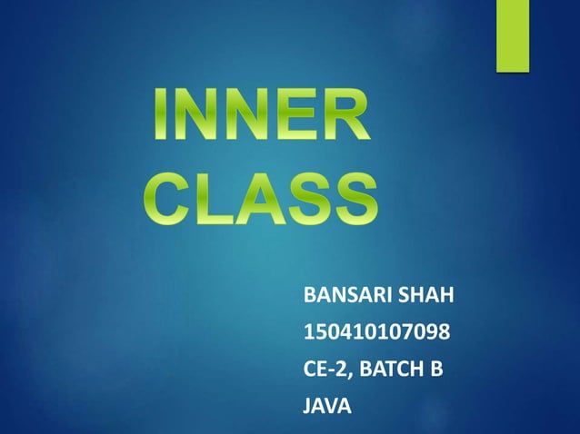 Inner class | PPTX