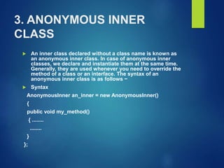 Inner class | PPTX