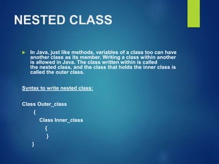 Inner class | PPTX