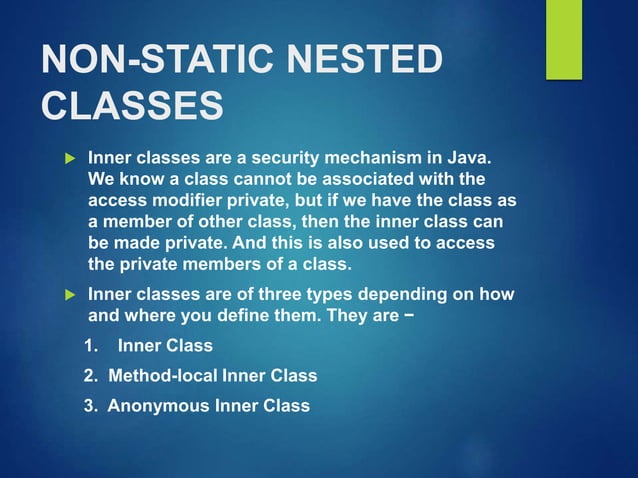 Inner class | PPTX