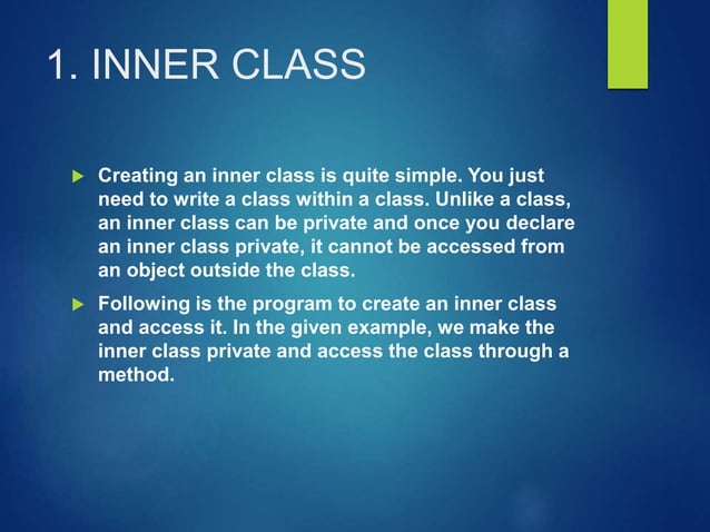 Inner class | PPTX