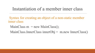 Inner Classes in Java | PDF