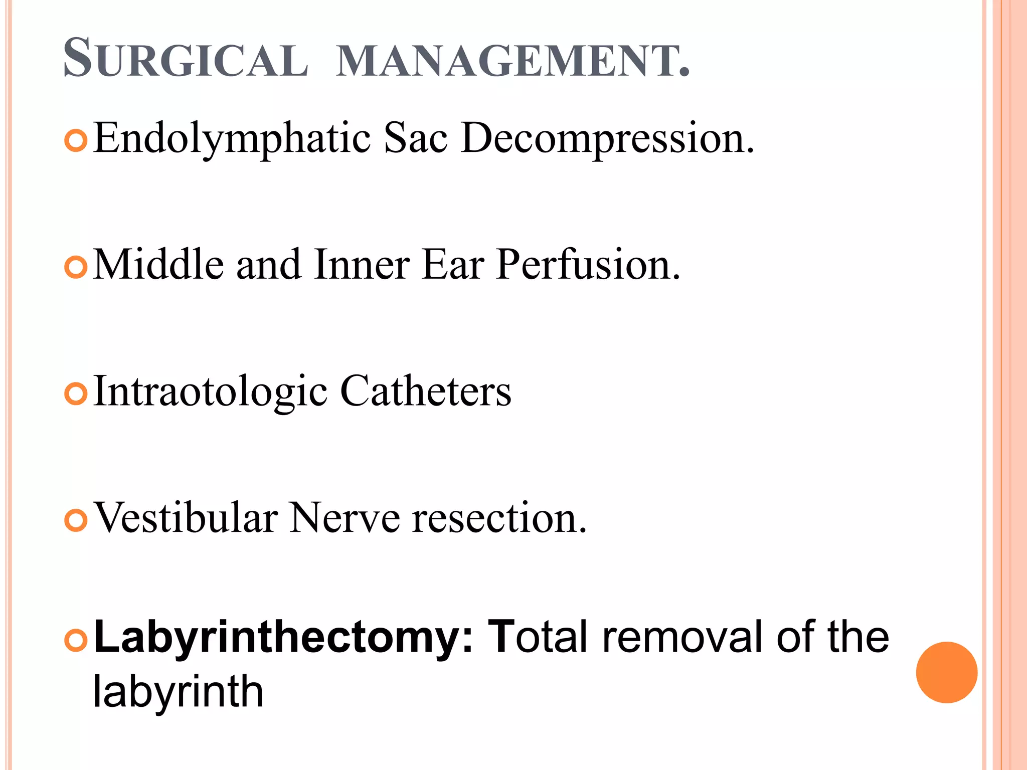 Inner ear Disorder : Nursing care | PPTX