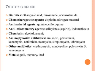 Inner ear Disorder : Nursing care | PPTX