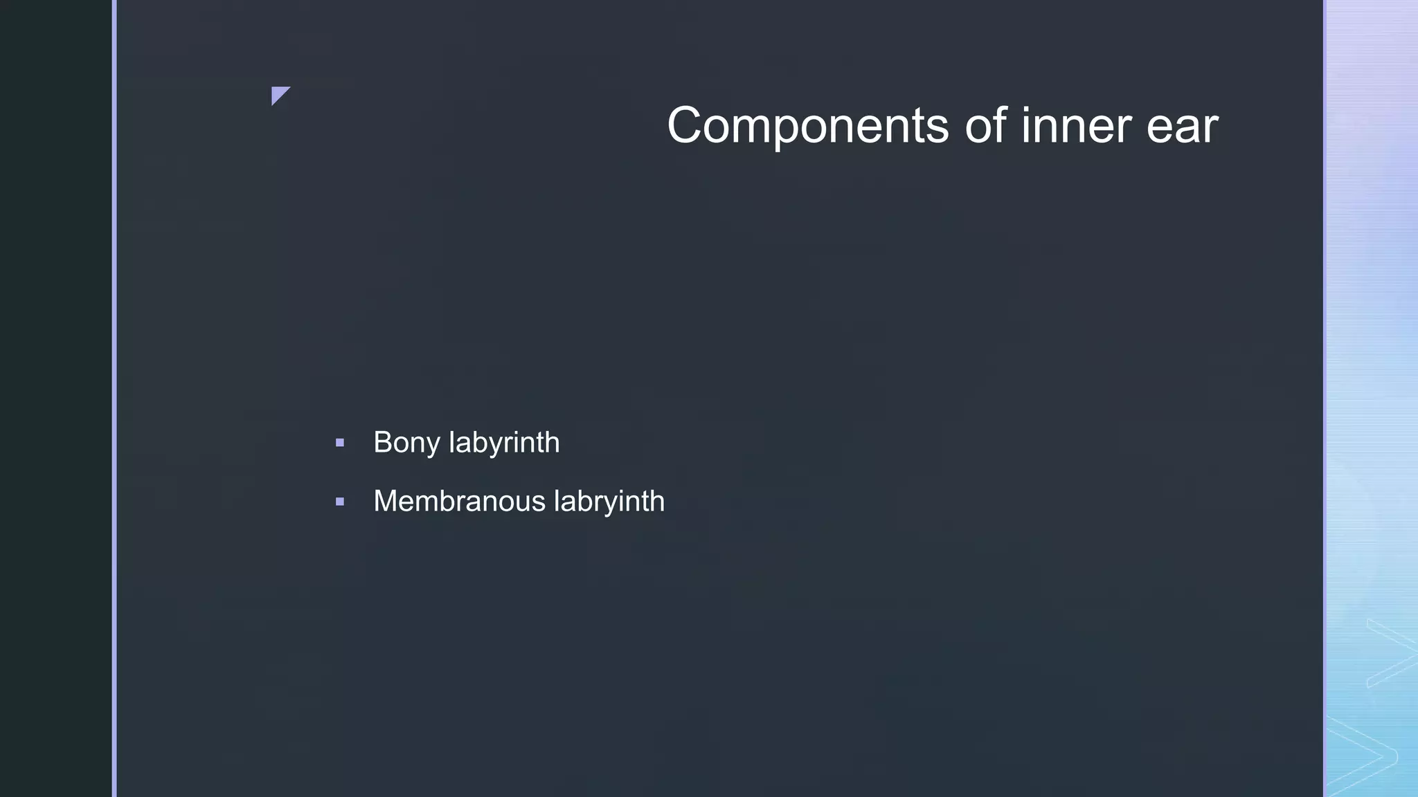 Inner ear anatomy | PPTX
