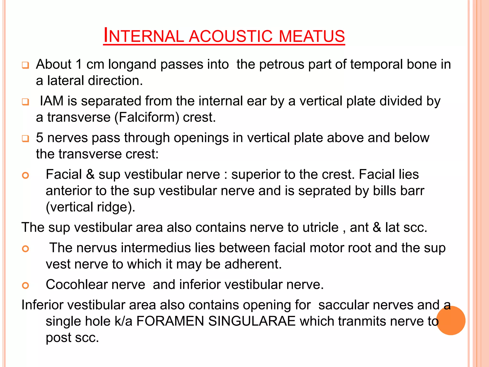 Inner ear anatomy | PPTX