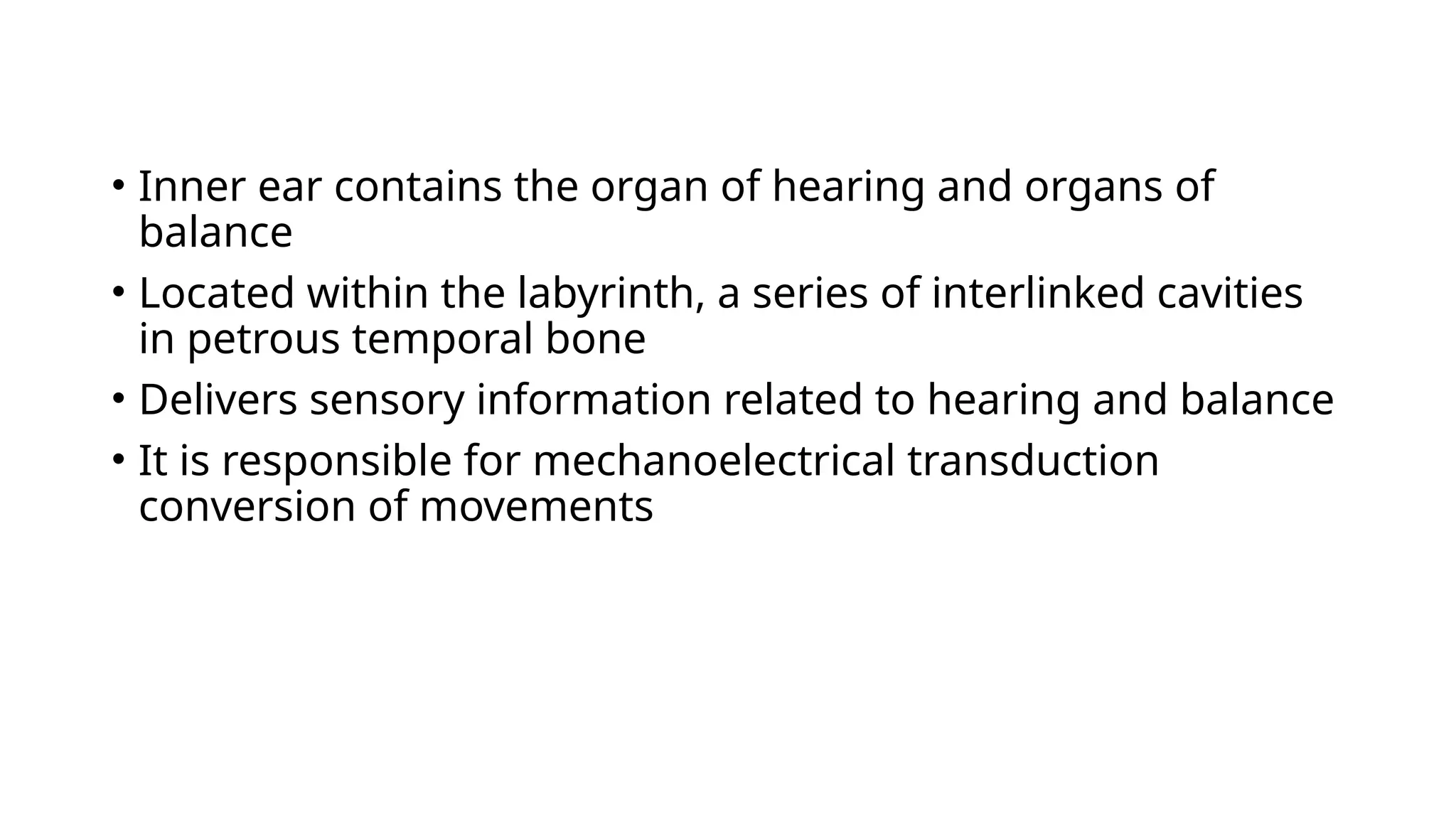 anatomy of the inner ear and it's variations pptx | PPTX