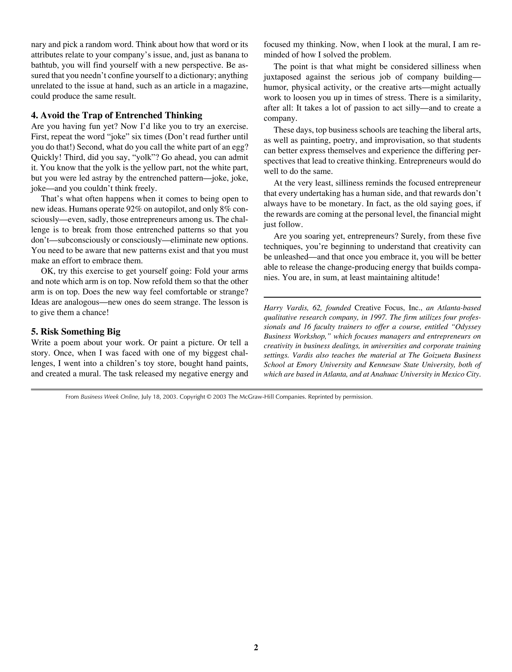 Inner entrepreneur - How to think like an entrepreneur | PDF