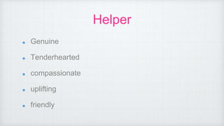 Inner heroes personality types | PPT