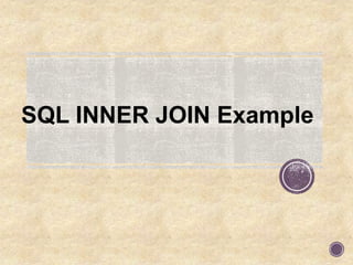 Inner Join In Ms Access | PPTX