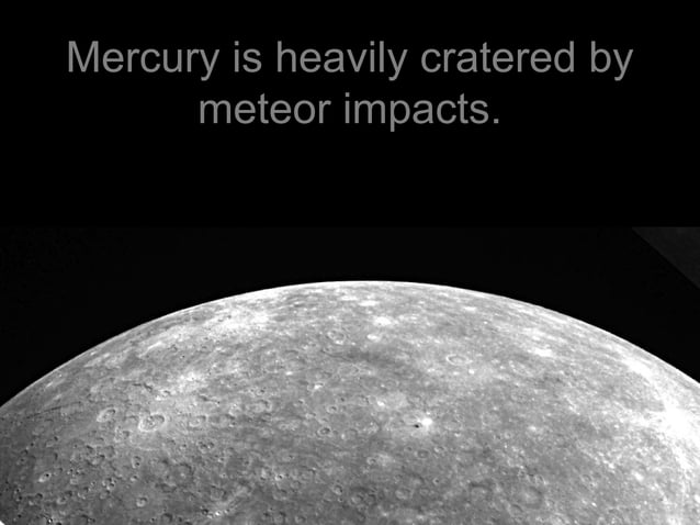 The Planet Mercury | PPT | Geography | Science