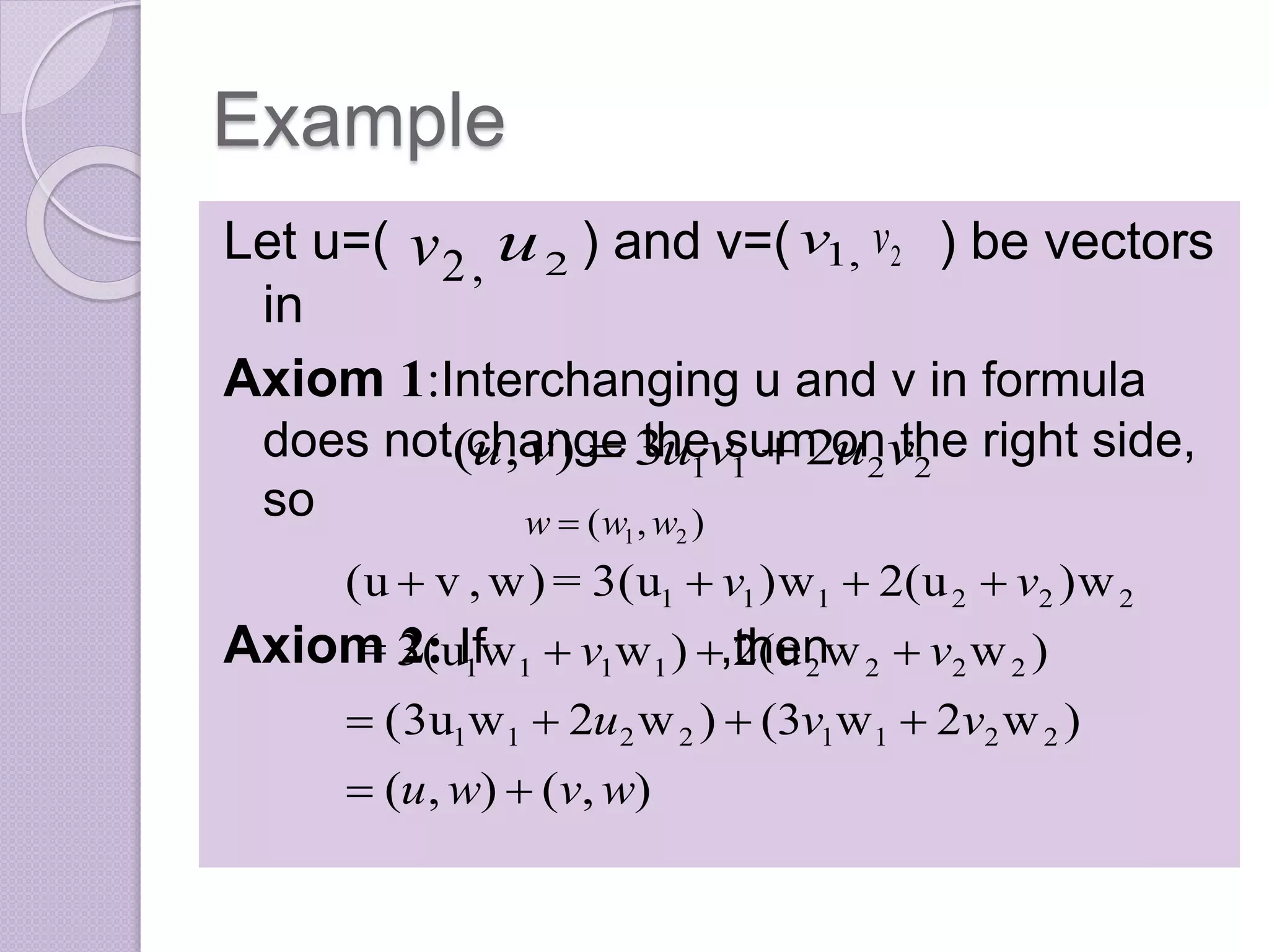 Inner product space | PPTX