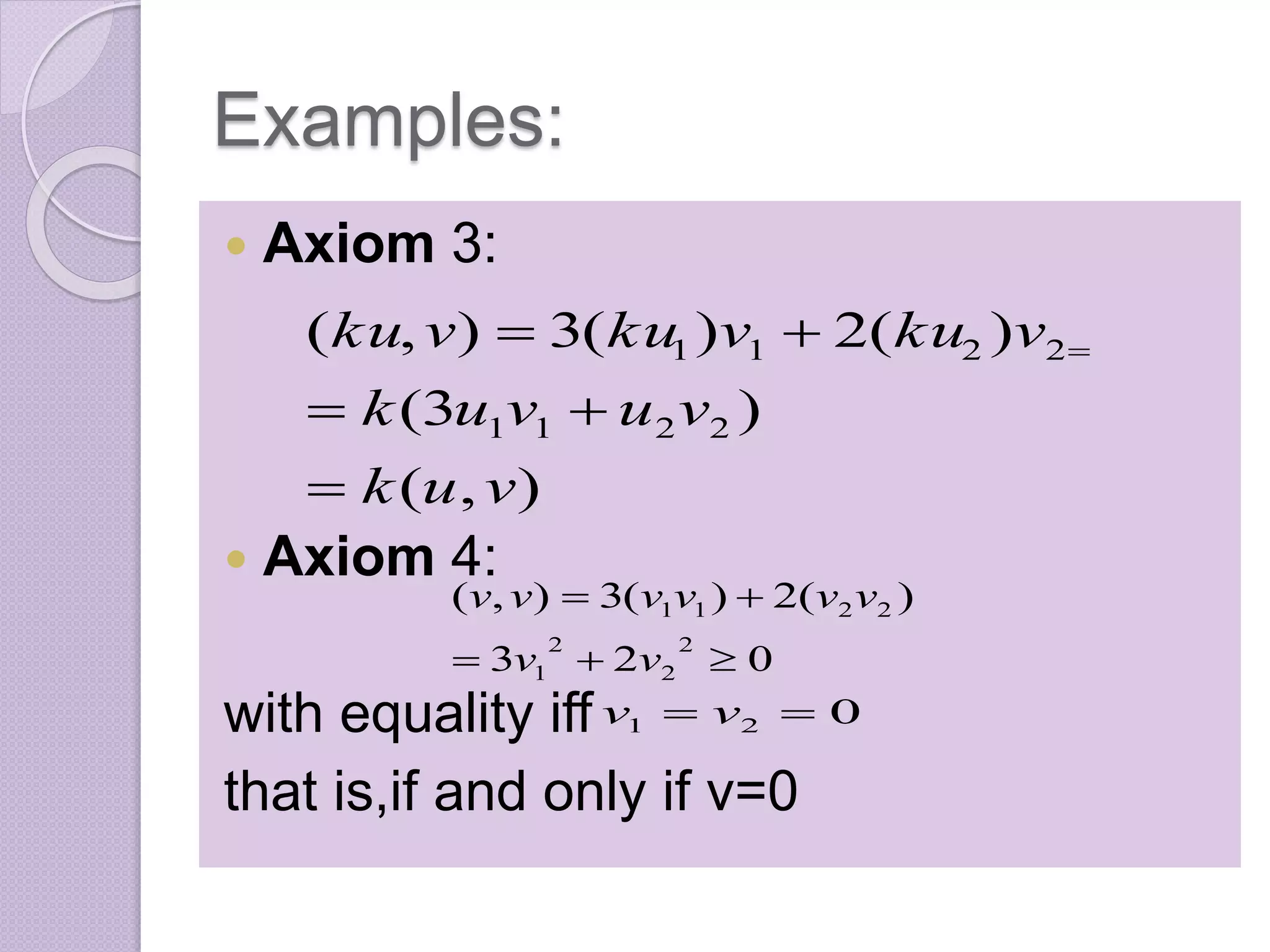 Inner product space | PPTX