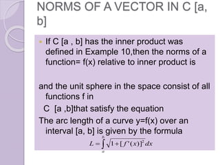 Inner product space | PPTX