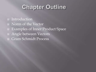 Inner product spaces | PPTX