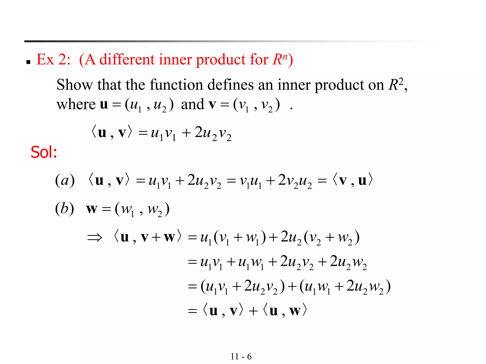 Inner Product Spaces Pdf