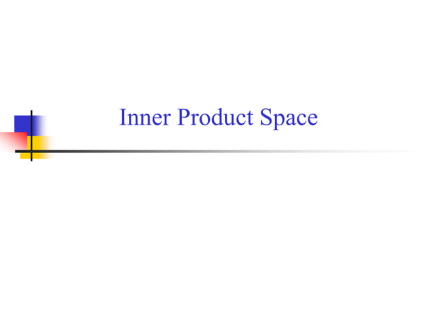 Inner product spaces | PDF