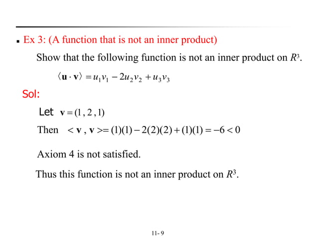 Inner product spaces | PDF
