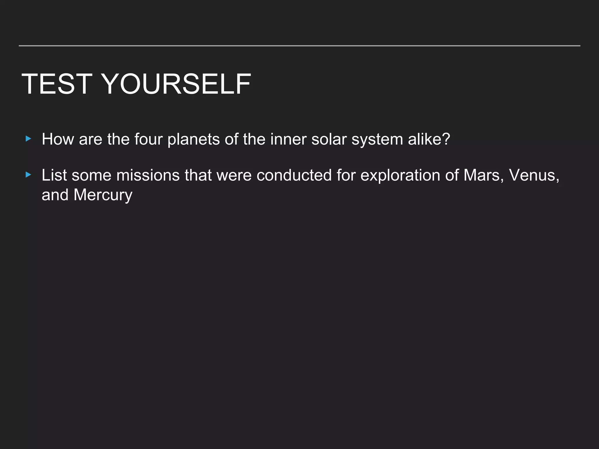 Inner solar system | PPTX | Space and Astronomy | Science