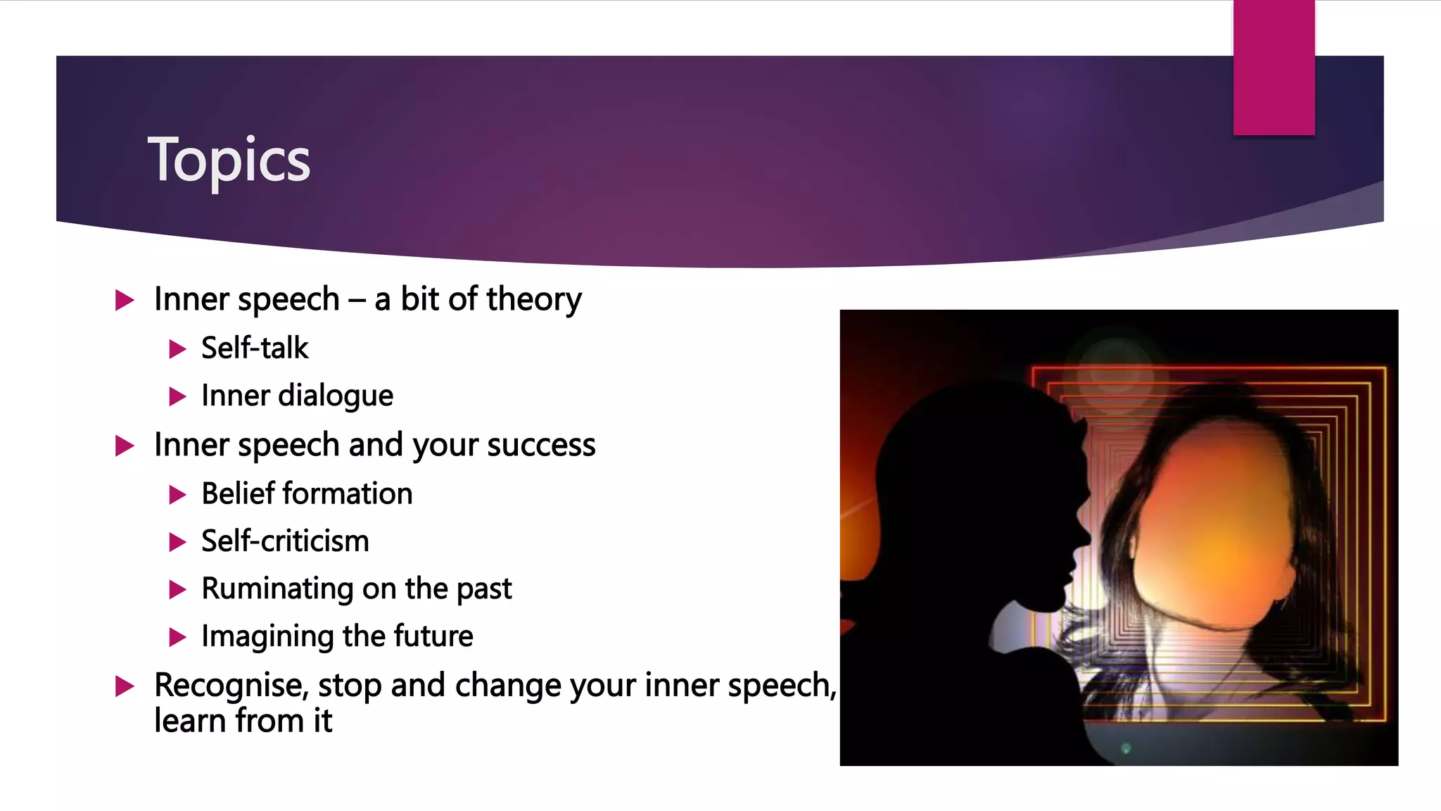 Inner Speech for Success | PPTX