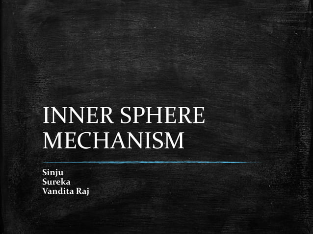 Inner sphere mechanism | PPTX | Chemistry | Science