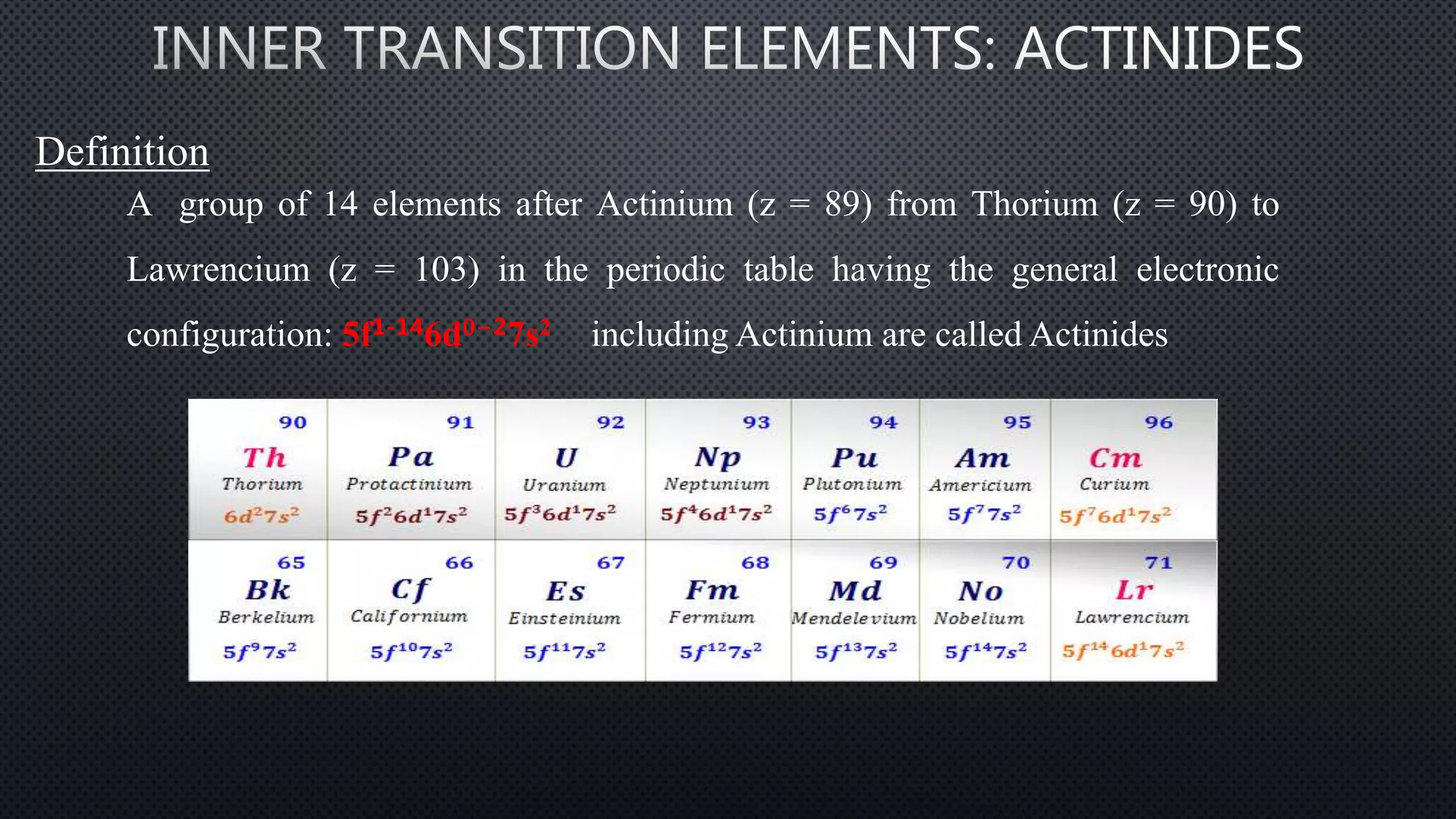 Inner transition elements | PPTX