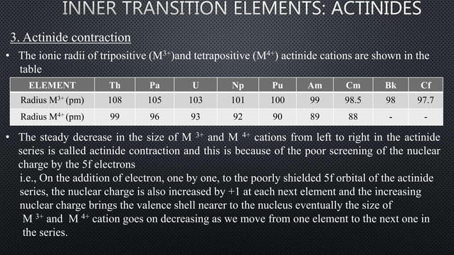 Inner transition elements | PPT