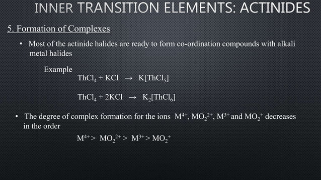 Inner transition elements | PPT
