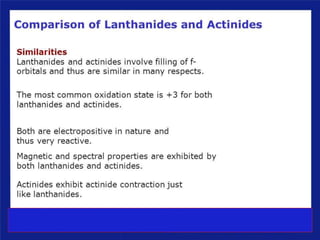 Inner transition series element | PPT