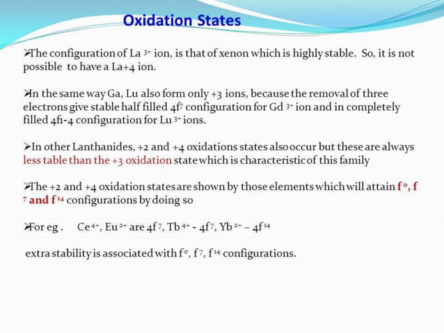 Inner transition series element | PPT