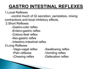 Innervation of gastro intestinal tract | PPTX