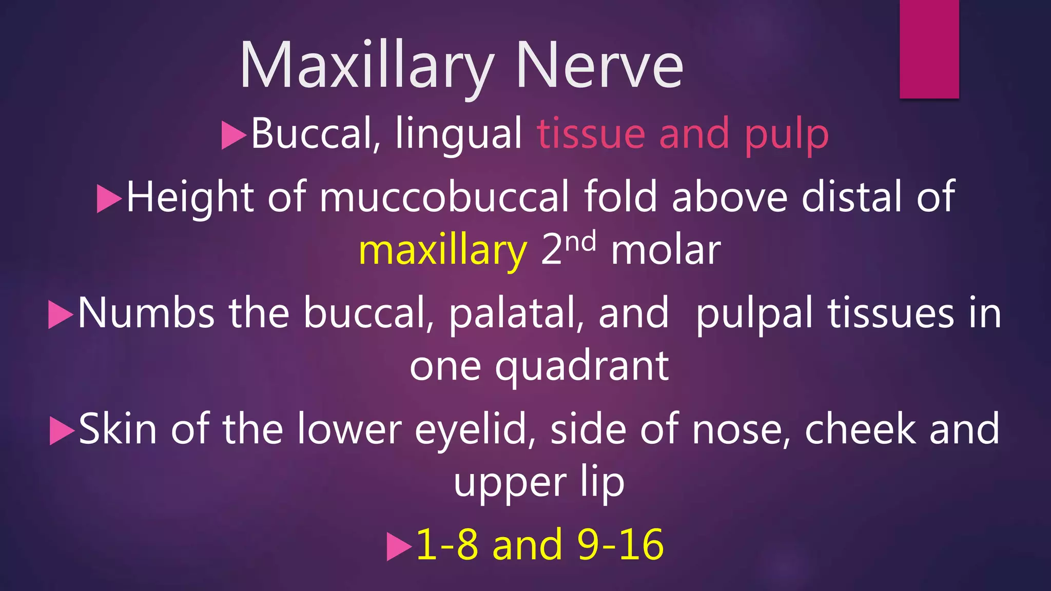 Innervation of Teeth and Tissues: Facial, Glosspharyngeal, Hypoglossal ...