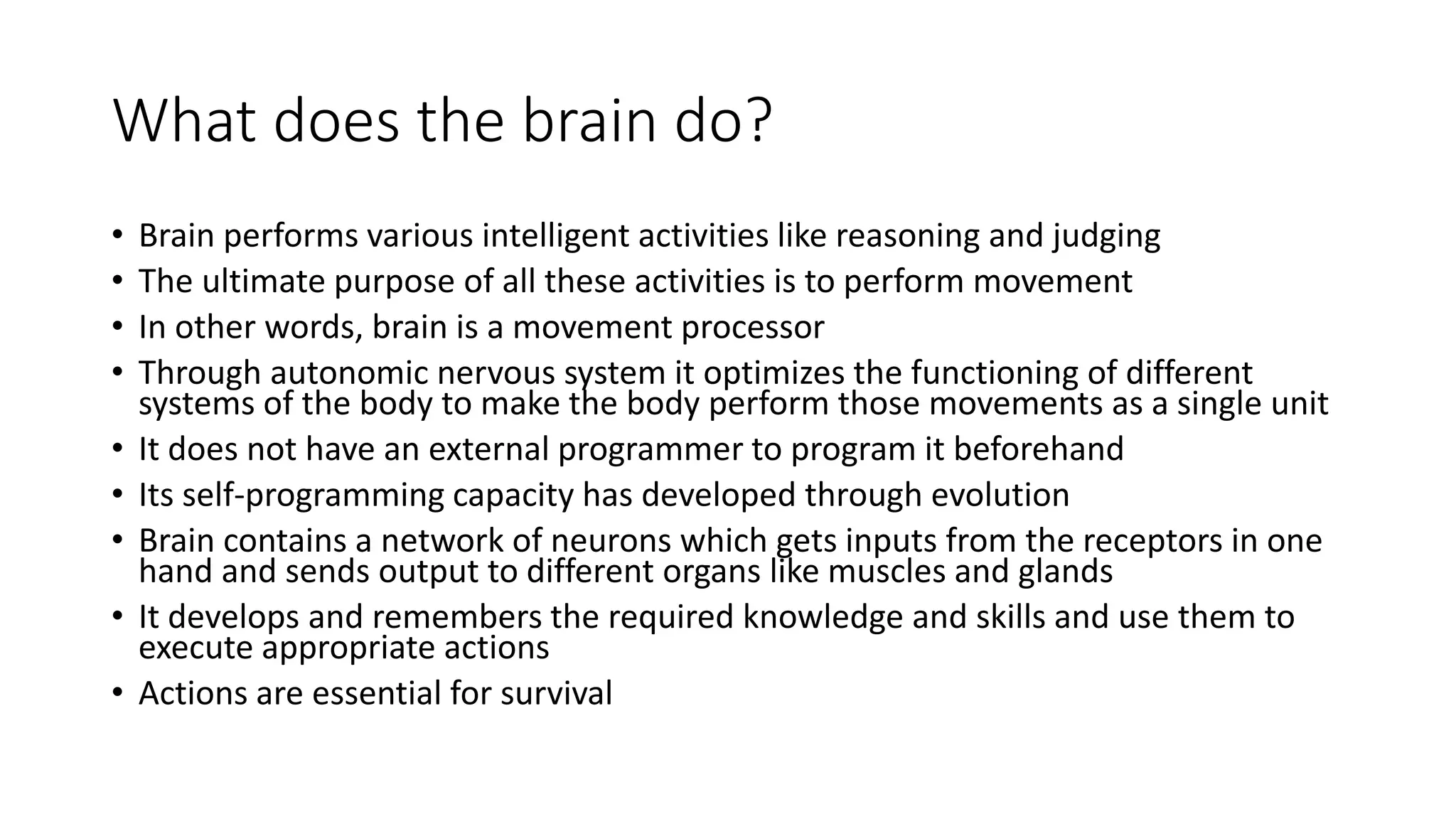 A comprehensive outline of human cognitive mechanism | PPT