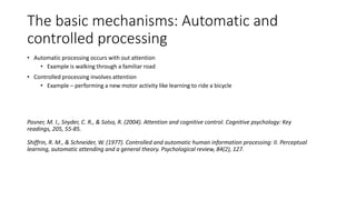 A comprehensive outline of human cognitive mechanism | PPTX