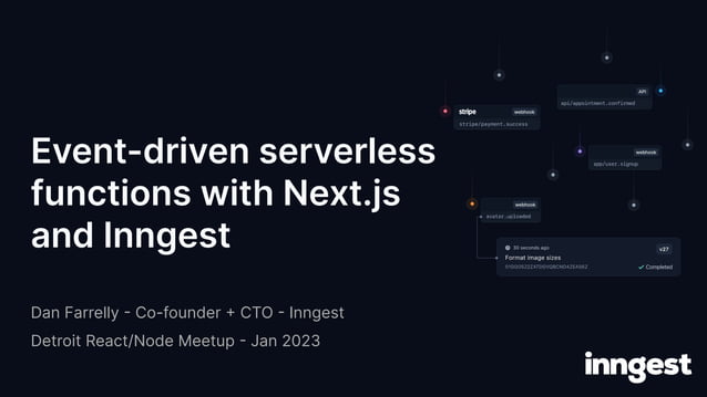 Event-driven serverless functions with Next.js and Inngest | PPT