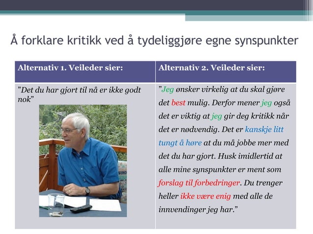 Innlegg om metakommunikasjon | PPT