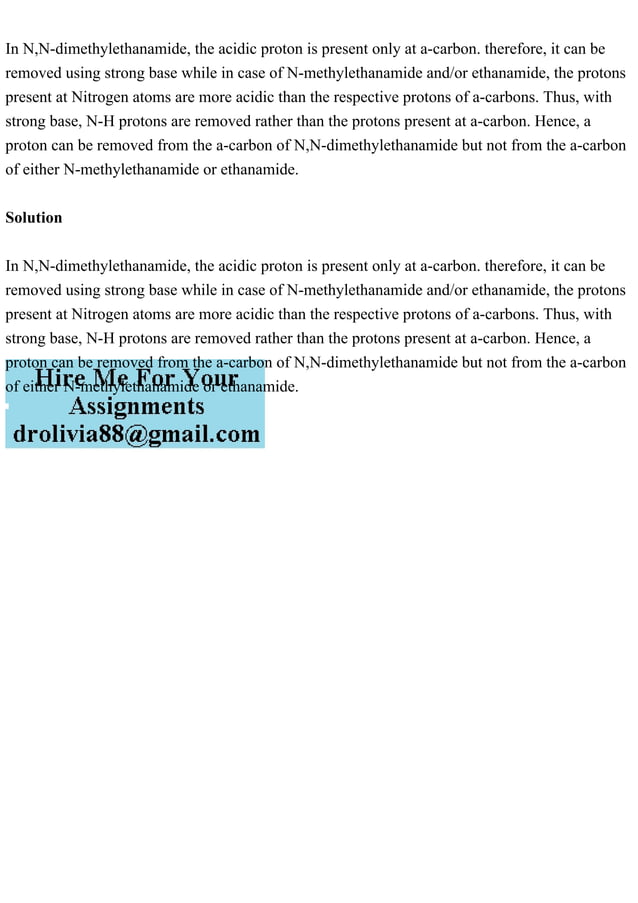 In N,N-dimethylethanamide, the acidic proton is present only at a-ca.pdf