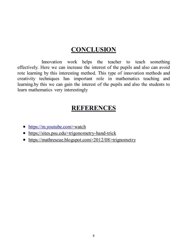 Innovative work 1 | PDF