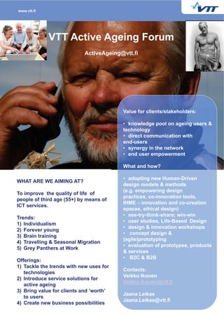 Inno4 ageing posters_2012 | PPT