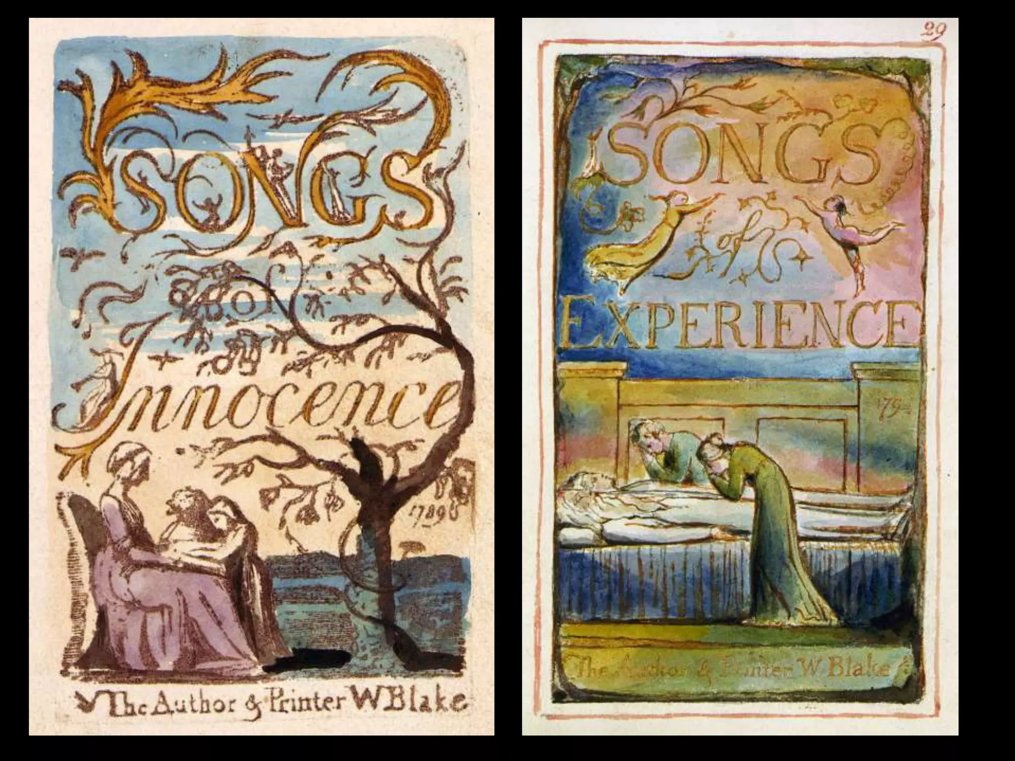 Blake's Innocence and Experience Slides Compared | PPTX