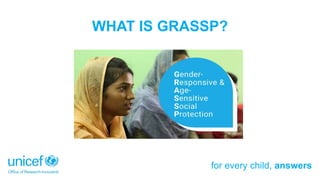 Gender-Responsive Age-Sensitive Social Protection (GRASSP) | PPT