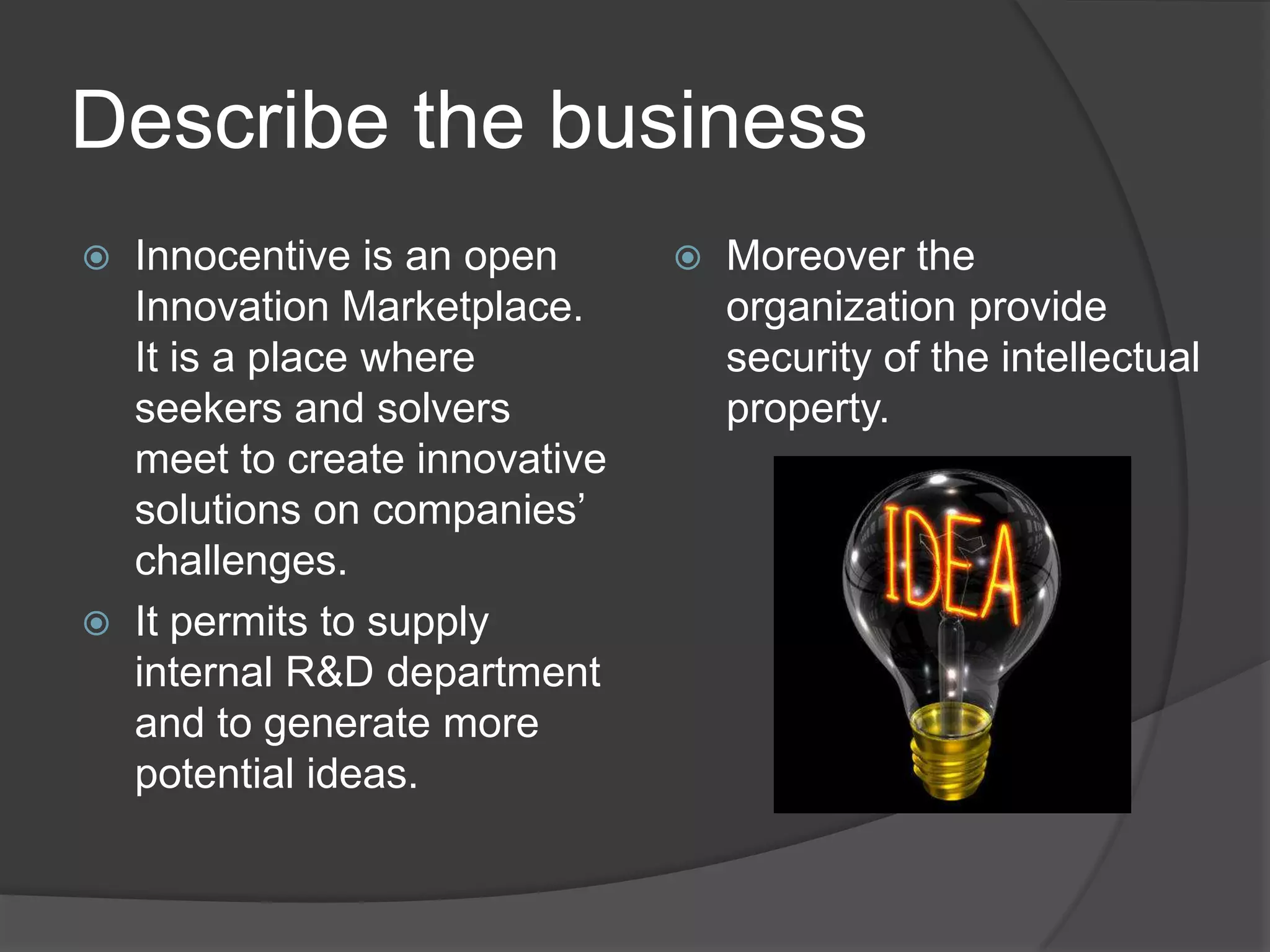 Innocentive | PPTX | Business | Business and Finance