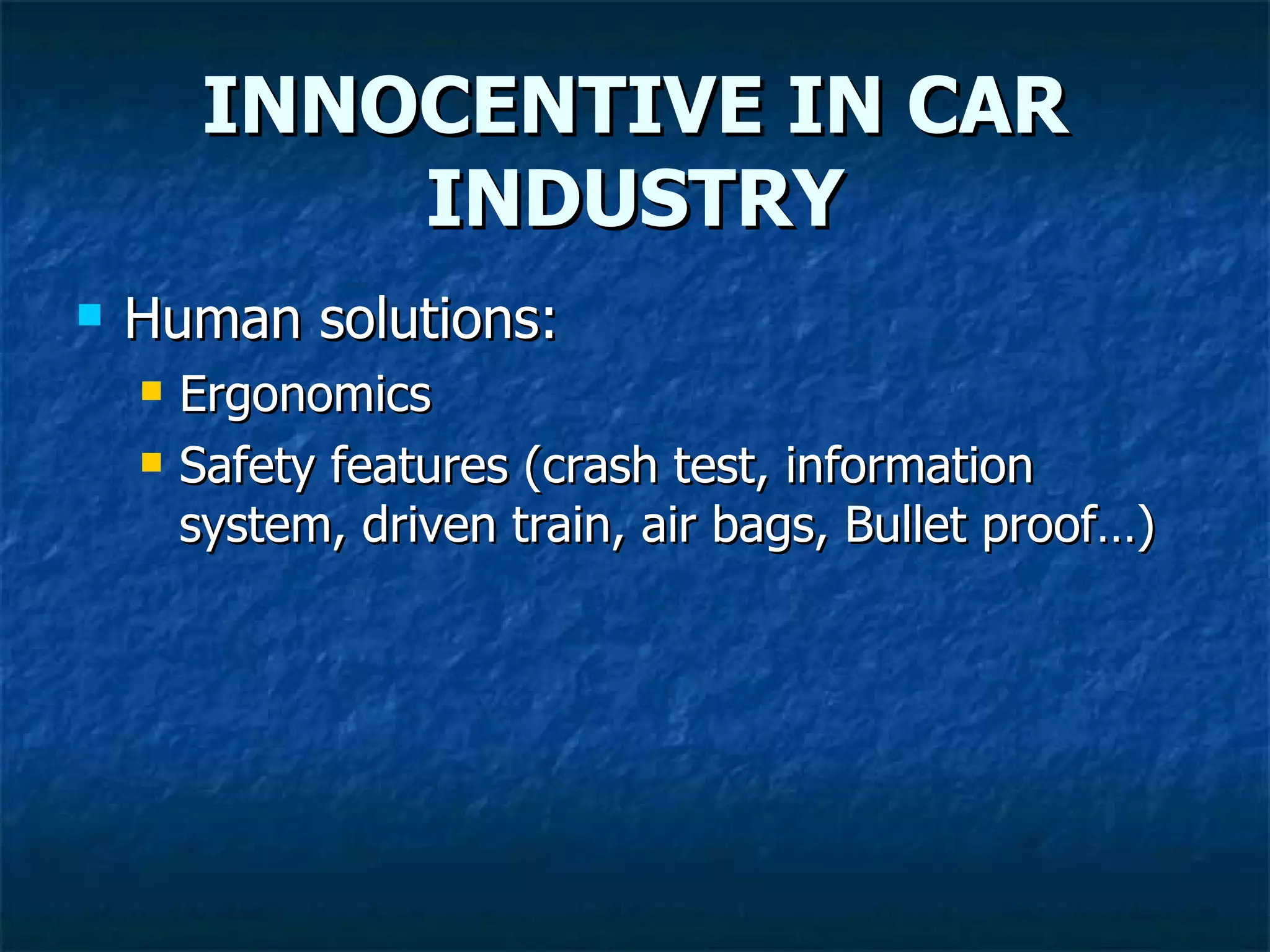 Innocentive In Car Industry | PPT