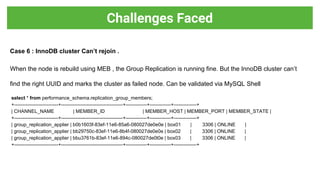 InnoDB Cluster Experience (MySQL User Camp) | PDF | Databases | Computer Software and Applications