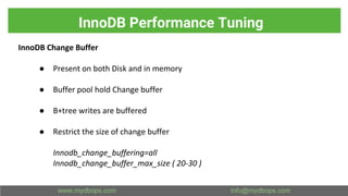 InnoDB Performance Optimisation | PPT