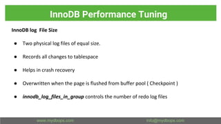 InnoDB Performance Optimisation | PPT