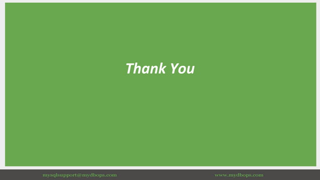 InnoDB Performance Optimisation | PPT