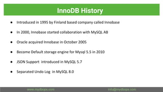 InnoDB Performance Optimisation | PPT